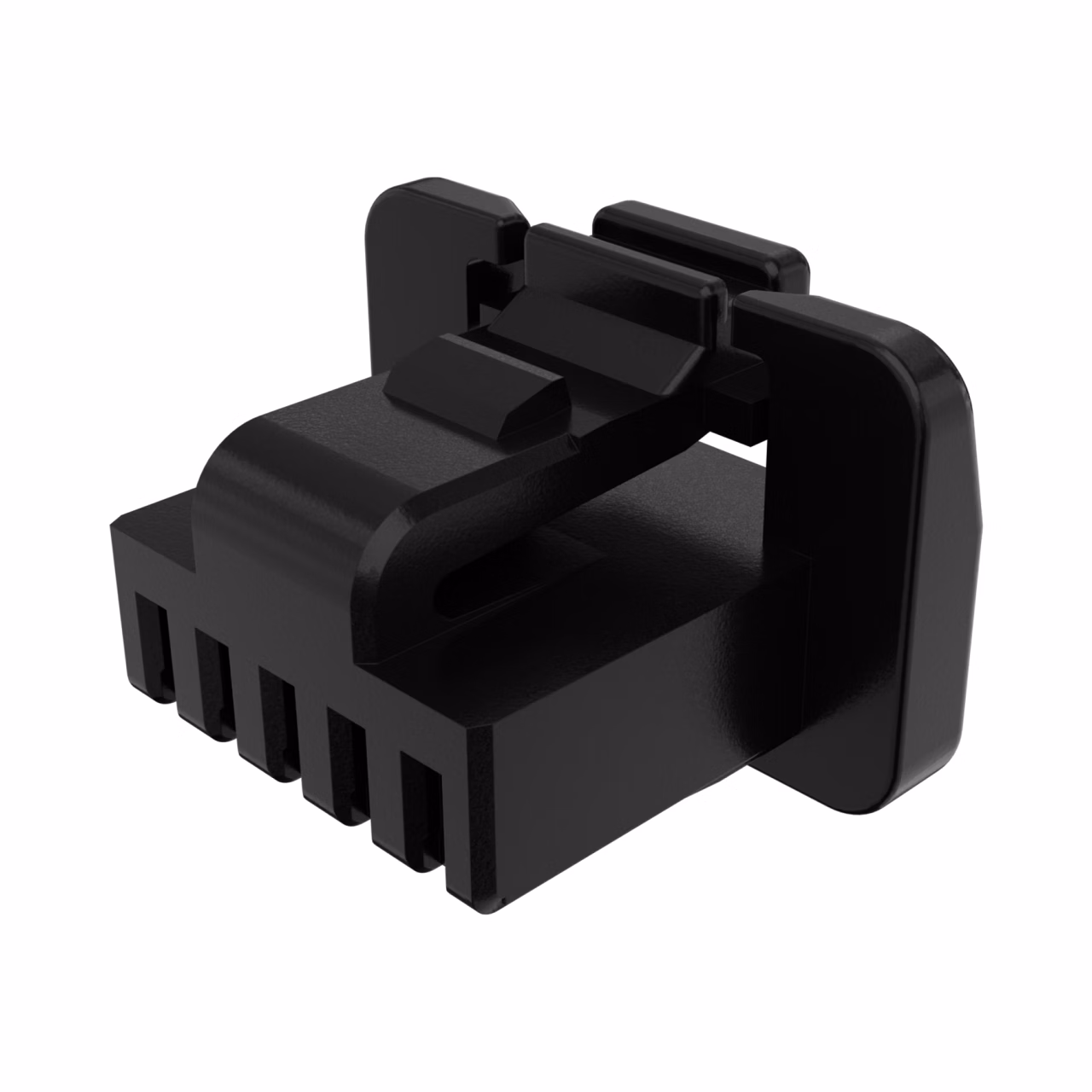 1.00mm Pitch, Rely-On Receptacle Crimp Housing, Single Row, Inner Positive Lock, 5 Circuits, Black for sale