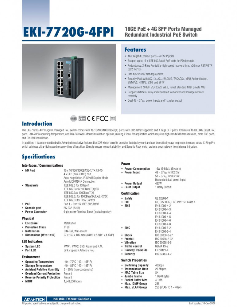 EKI-7720G-4FPI product documentation page 1