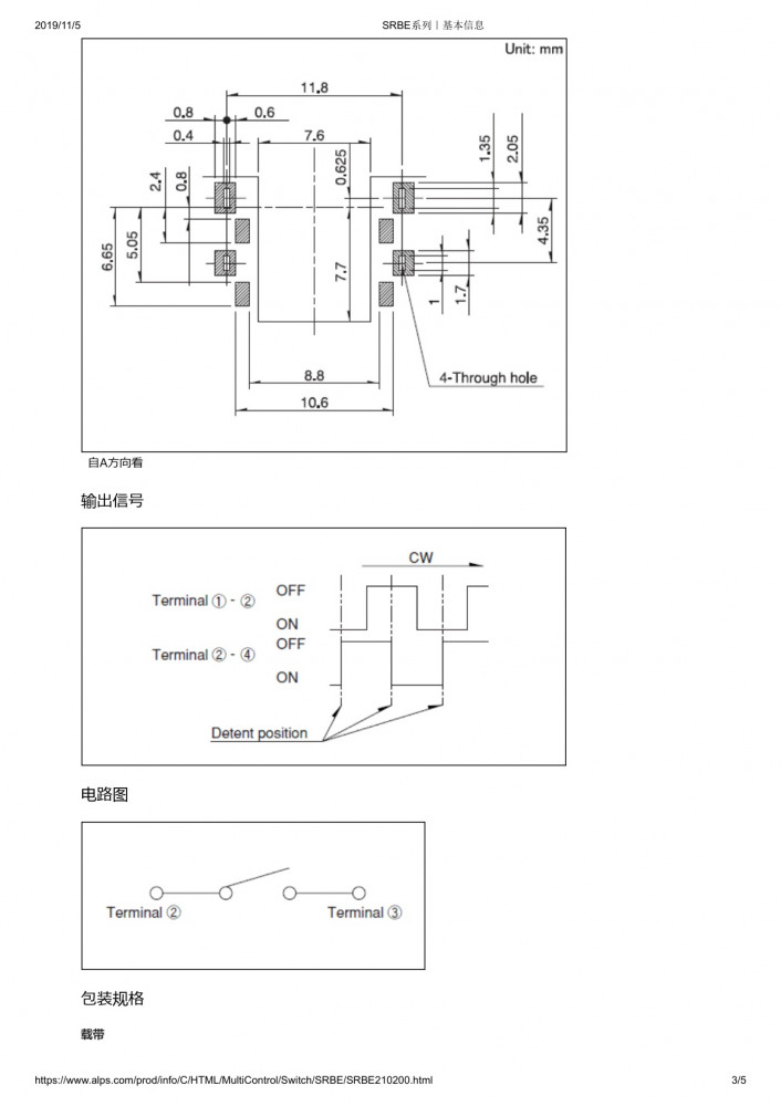 SRBE210200 technical document page 3