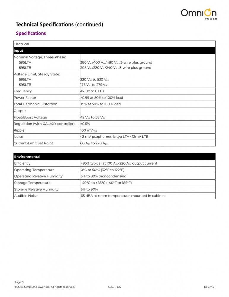 595LT Series document image, page 3