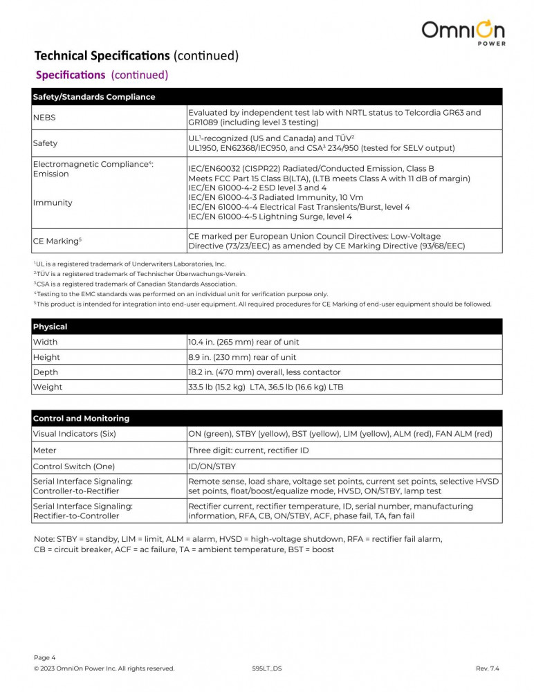 595LT Series document image, page 4