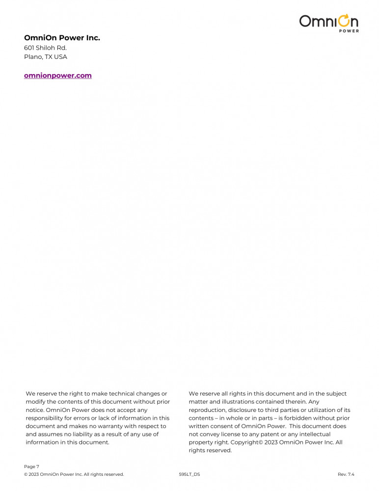 595LT Series document image, page 7