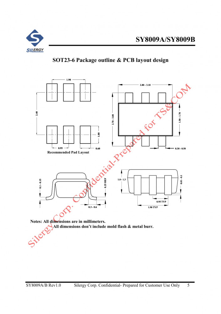 SY8009 datasheet page 5