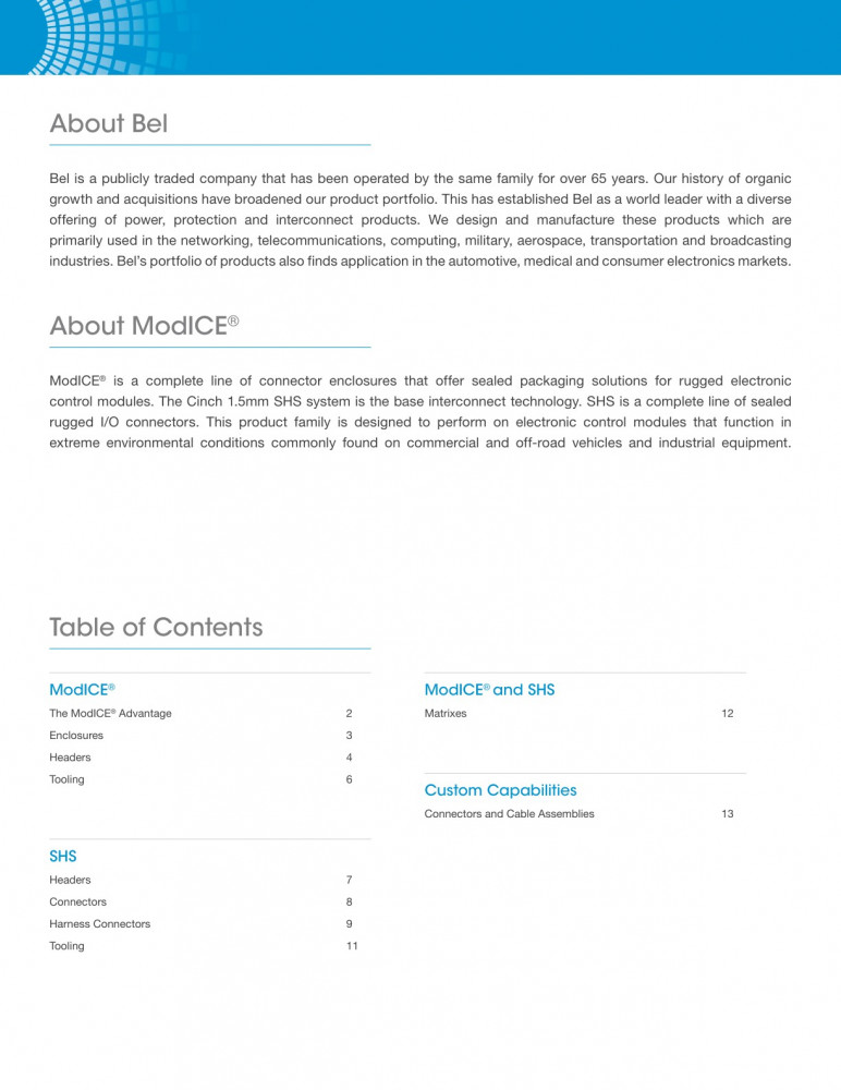 CINCH ModICE technical document page 2