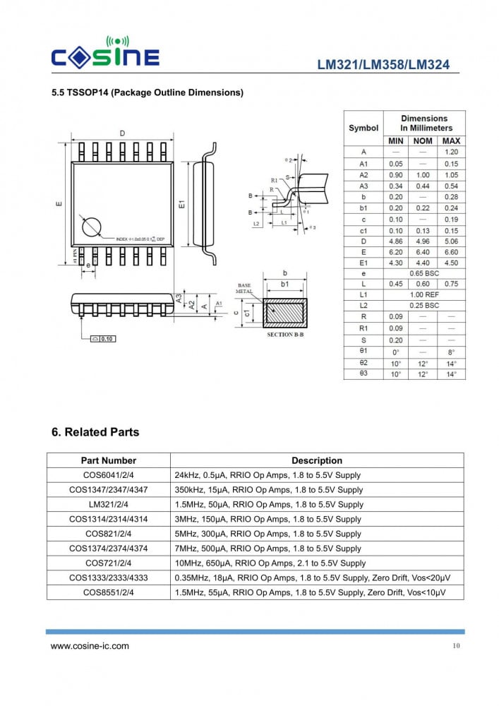 LM324SR datasheet page 10