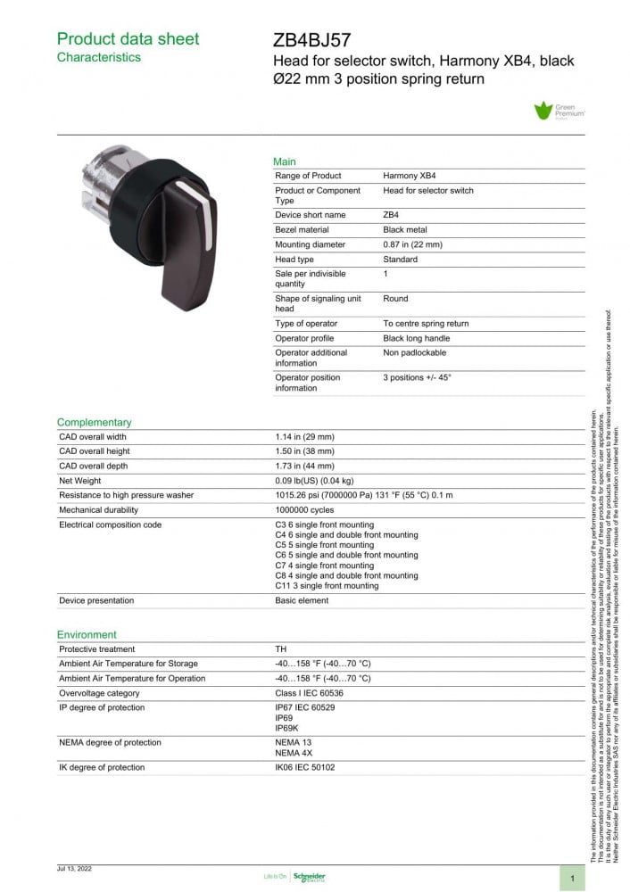ZB4BJ57 technical document page 1