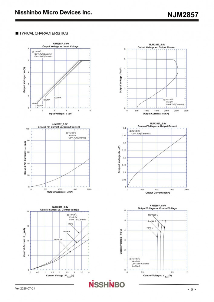 NJM2857 datasheet page 6