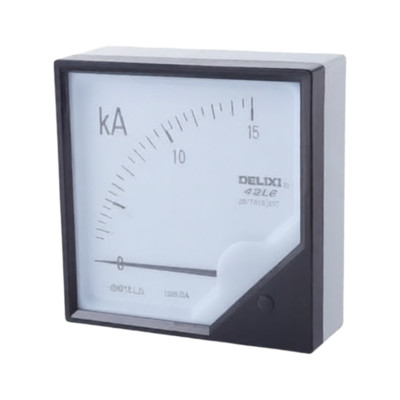 Delixi Electric 42L6A5000 Analog Ammeter Panel Gauge for Electrical Current Measurement