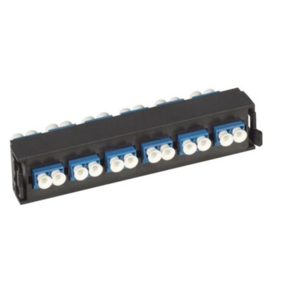 LC duplex block for 12 singlemode fibres - blue for sale
