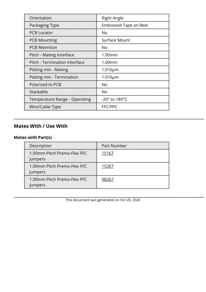 MOLEX 528521870 technical document preview, page 3