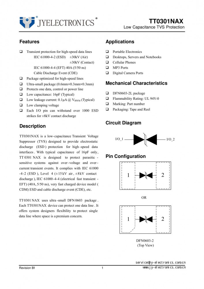 TT0301NAX datasheet page 1