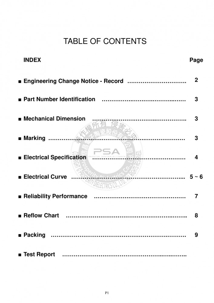 MCS0630-100MPY1 approval specification page 2