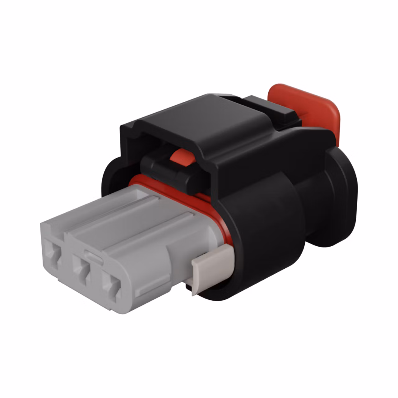 MXP120 Sealed Receptacle, 3 Circuit, Black Housing (T3-V2-S3), Key D, Stone Gray Insert for sale