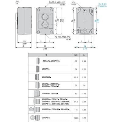 Schneider XALD215H7 Pushbutton Switch for sale