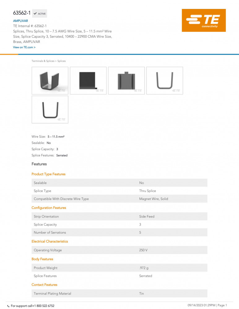 63562-1 technical document page 1