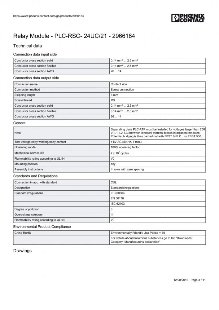 Phoenix Contact 2966184 technical document page 3