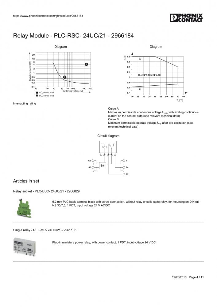 Phoenix Contact 2966184 technical document page 4