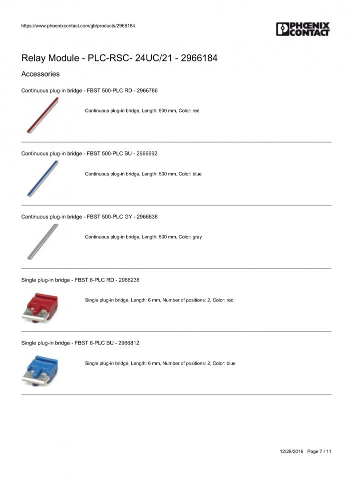 Phoenix Contact 2966184 technical document page 7