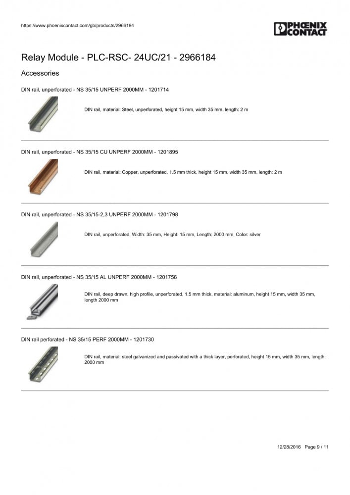 Phoenix Contact 2966184 technical document page 9