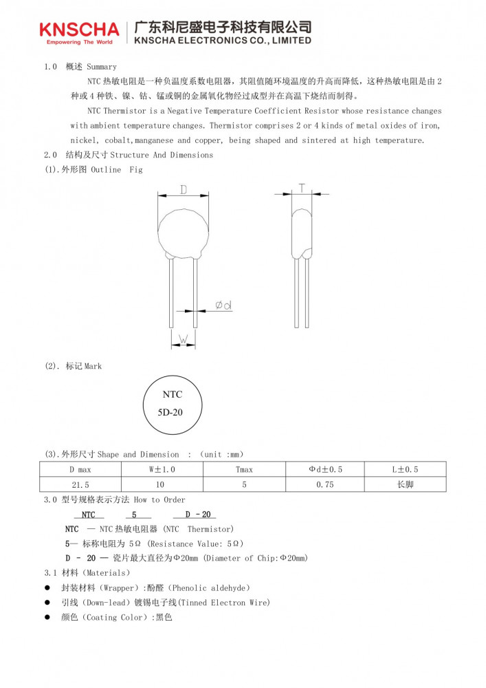 206RV180 specification document page 4