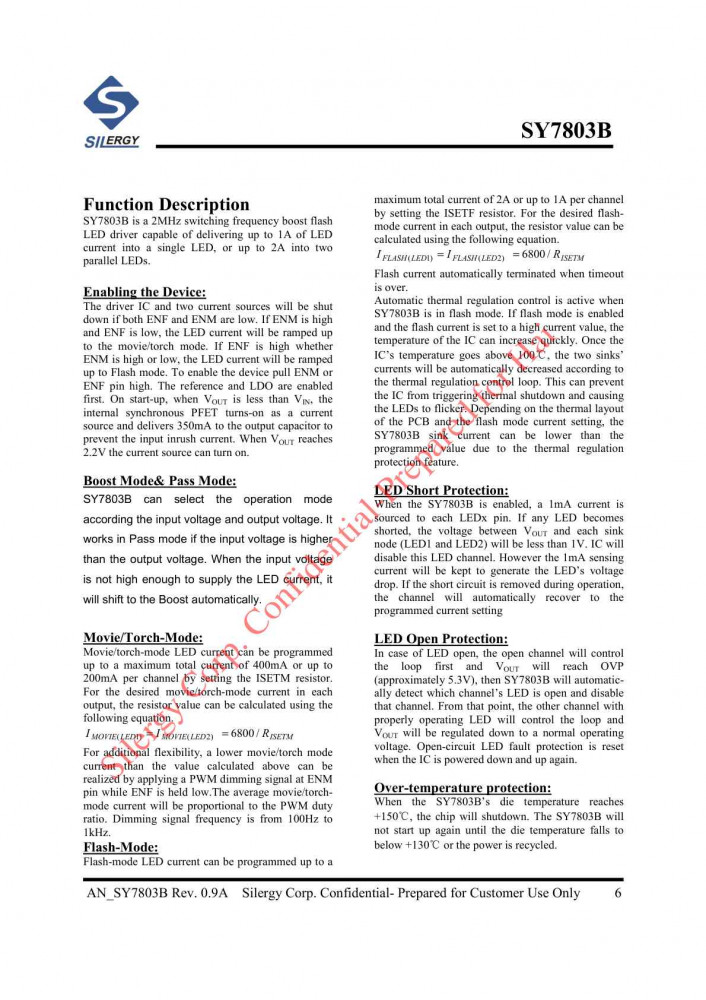 SY7803BDUC datasheet page 6