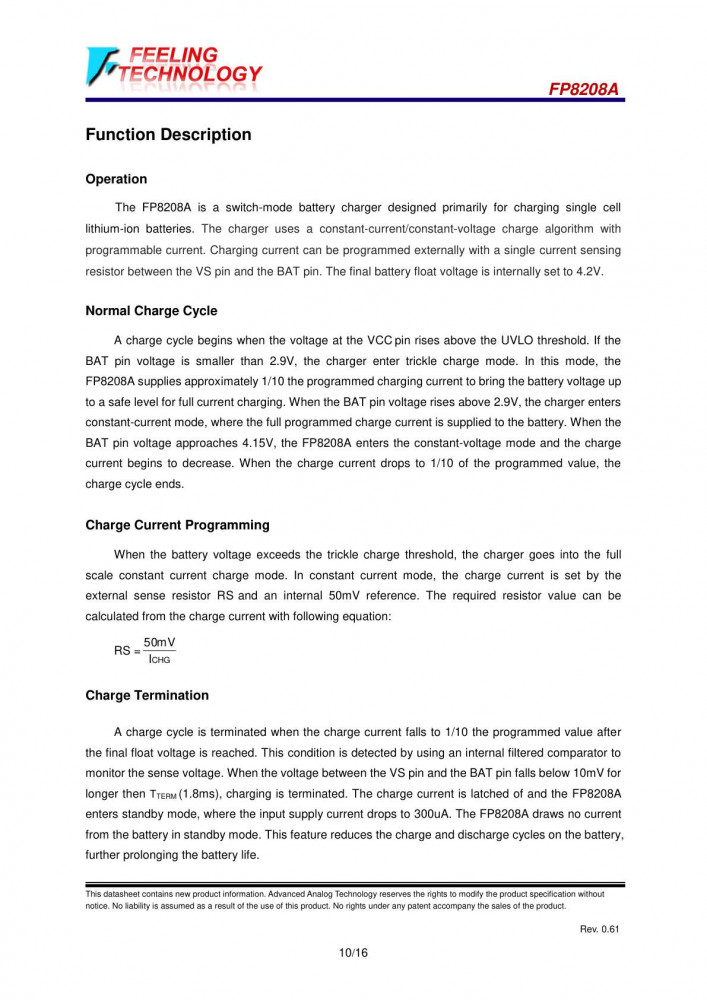 FP8208AXR-G1 datasheet page 10