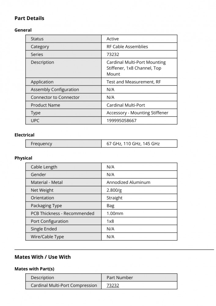 MOLEX 732320703 technical document image, page 2