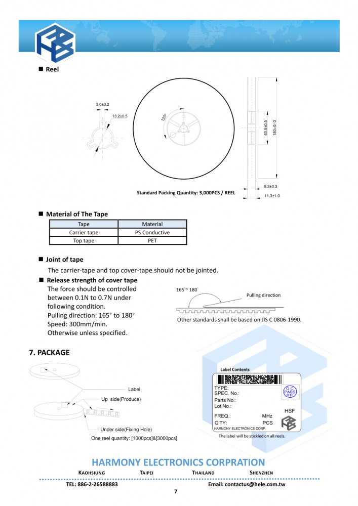 HELE X3S050000FK1H datasheet page 8