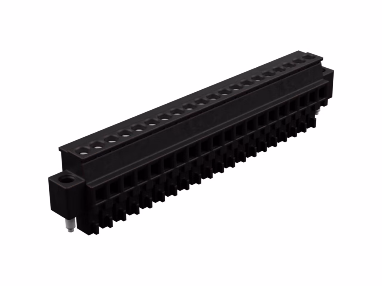 3.81mm Pitch Eurostyle Vertical Plug, with Retention Screws and Reverse Imprinting, Front Wire Entry, Black, 20 Circuits for sale