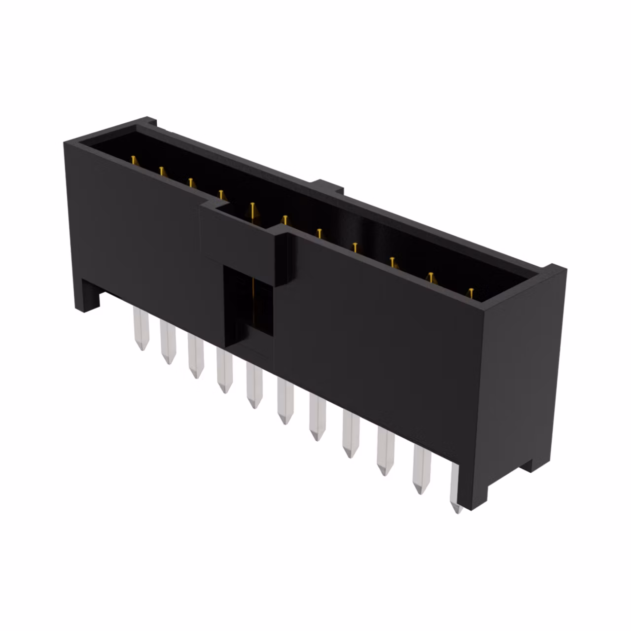 C-Grid III PCB Header, 2.54mm Pitch, Through Hole, Single Row, Vertical, Shrouded, 11 Circuits, 0.05µm Gold (Au) Flash Plating for sale