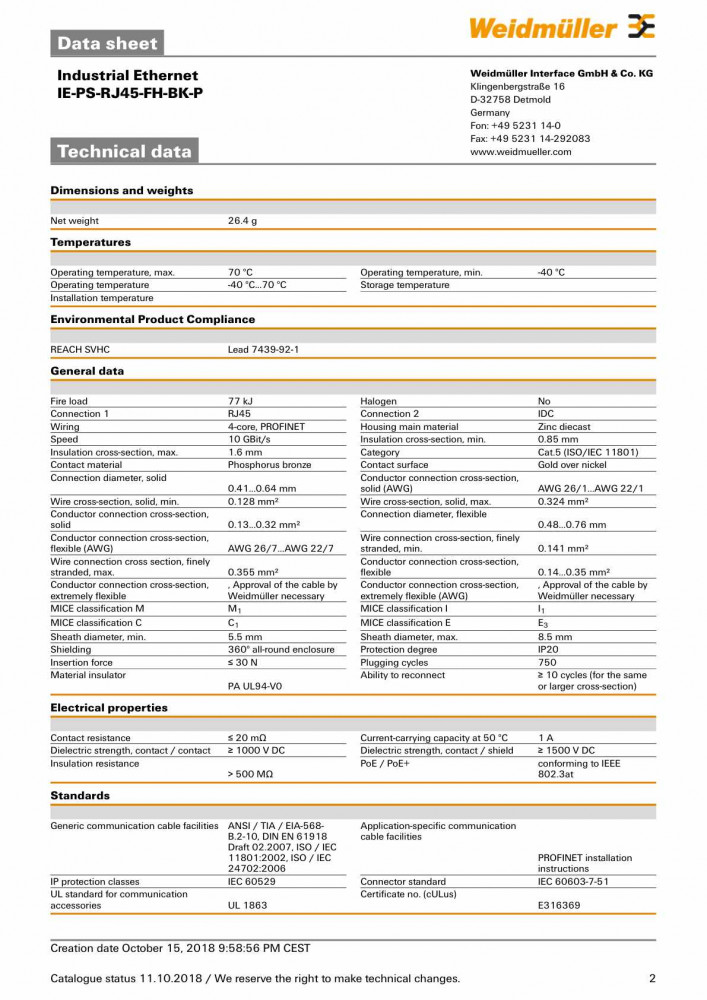 WEIDMULLER 1132060000 document page 2