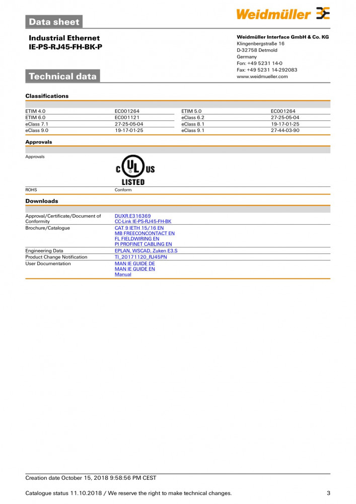WEIDMULLER 1132060000 document page 3