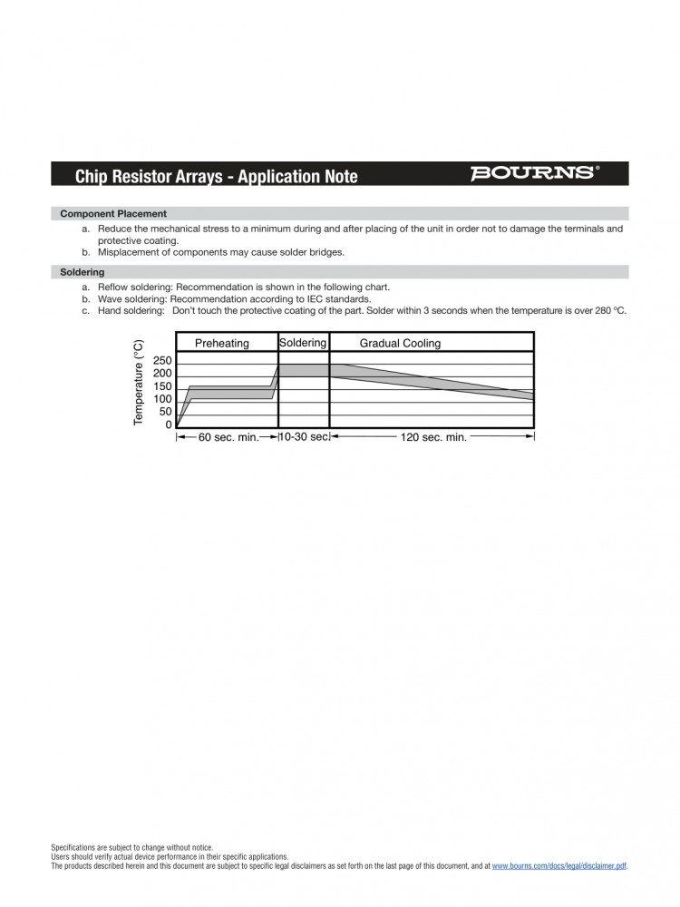 Bourns CAT/CAY 16 series datasheet page 4