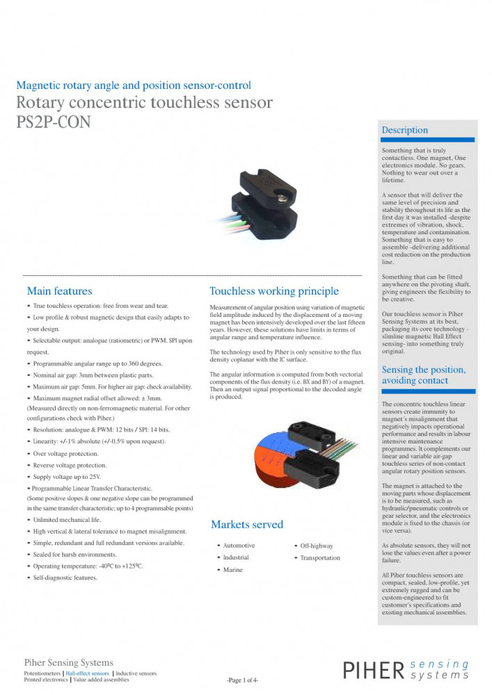 PS2P-CON technical document page 1