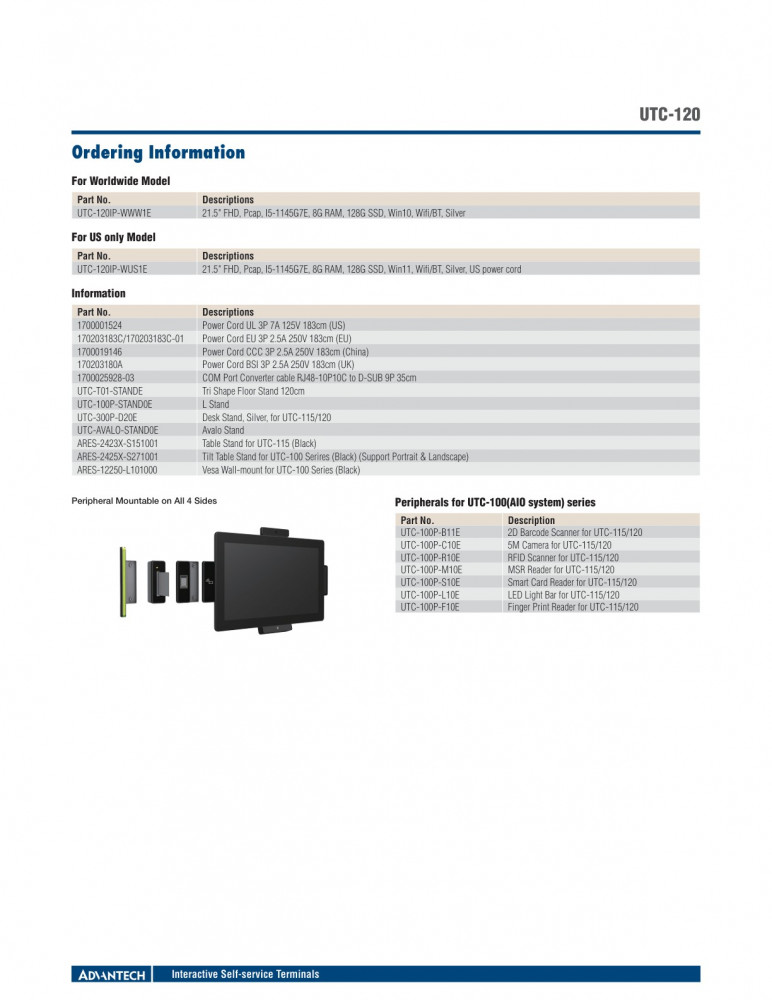 UTC-120I technical document page 3