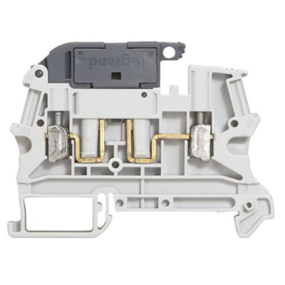 Protection conductor terminal blocks, 1 connection 1 entry/1outlet, Metal base, Cross-section 2,5mm² - green/yellow