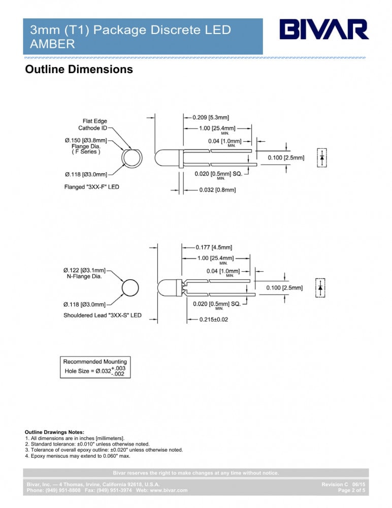 BIVAR 3AD datasheet page 2