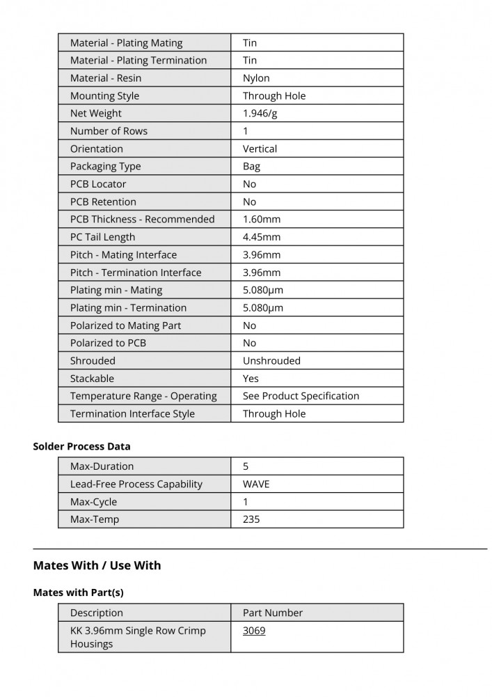 MOLEX 26202081 document image, page 3