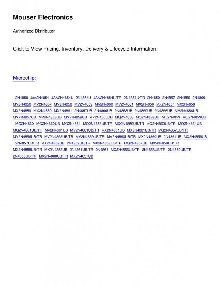 MQ2N4858 family datasheet preview, page 3