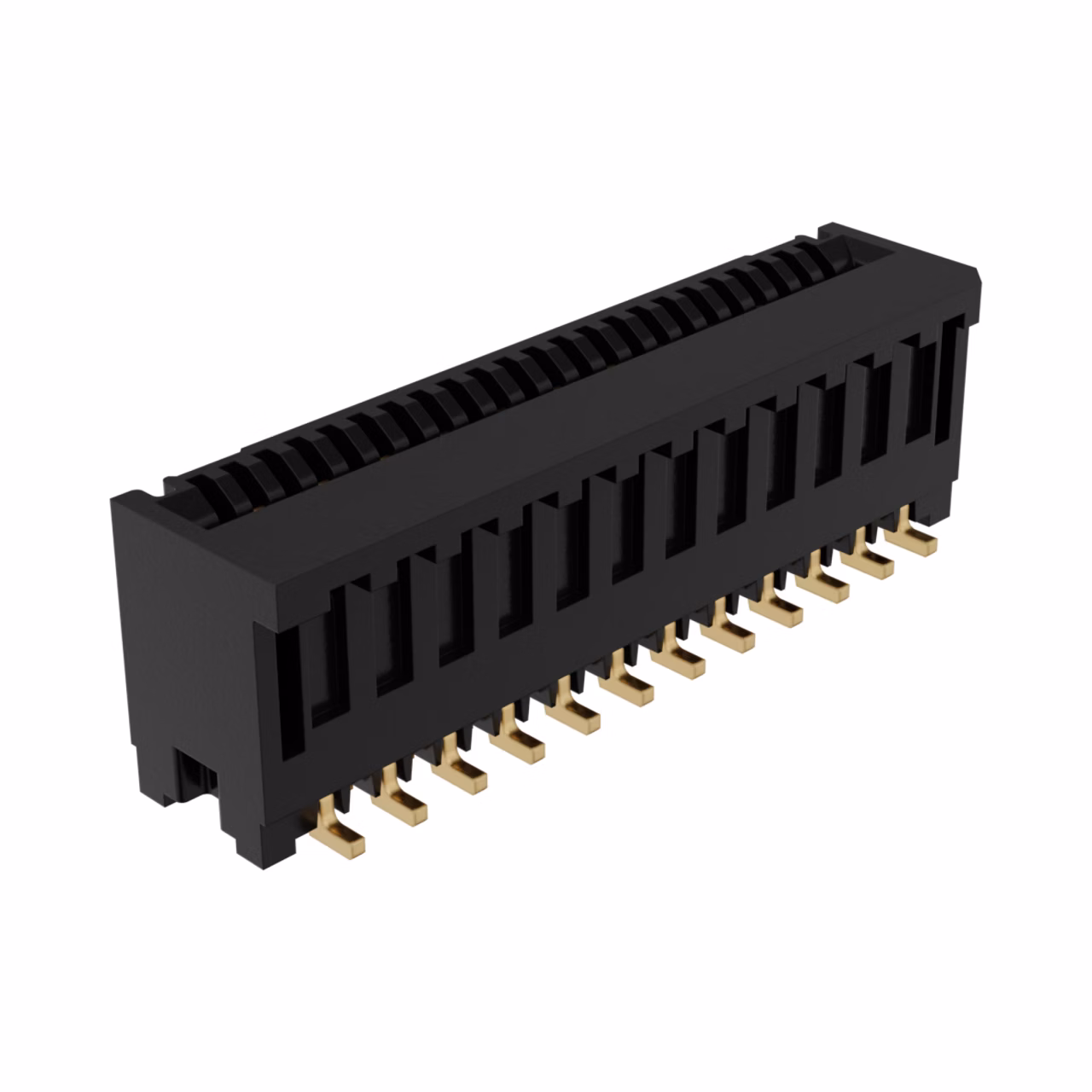 Easy-On FFC/FPC Connector, 0.50mm Pitch, Surface Mount, Vertical, Non-ZIF, Reverse Footprint, Gold Plating, Black, 23 Circuits for sale