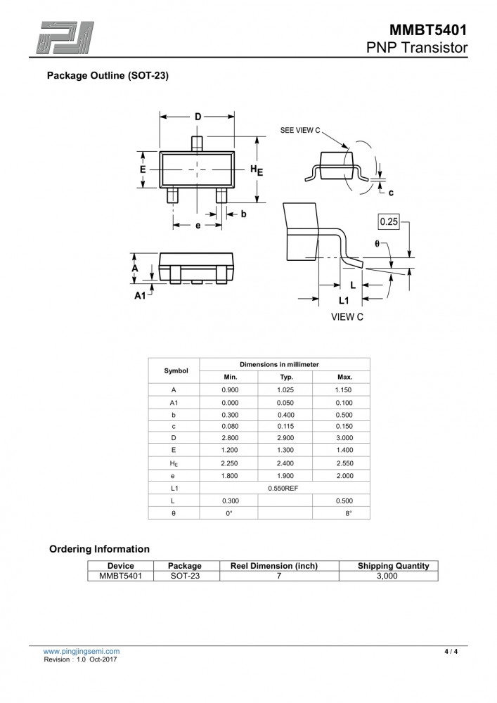 MMBT5401 datasheet page 4