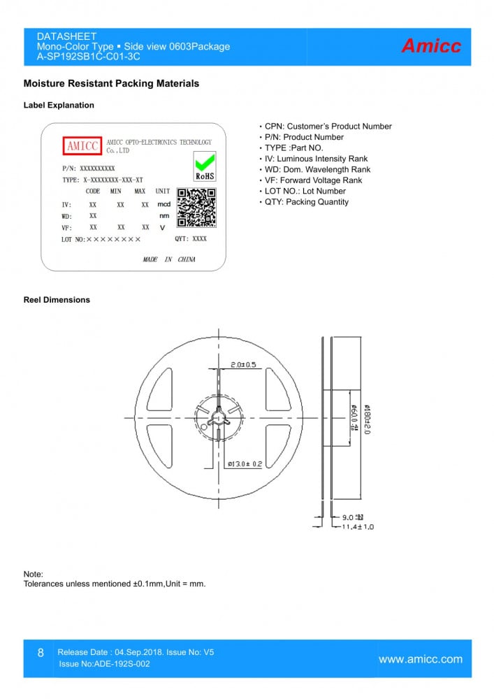 A-SP192SB1C-C01-3C approval sheet page 8