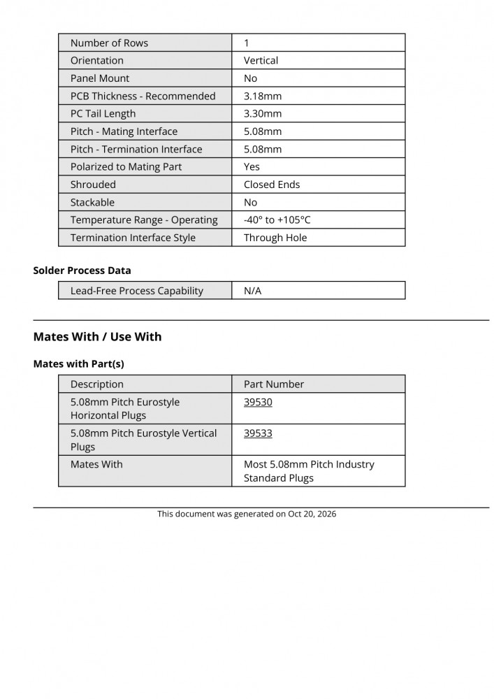 MOLEX 395311024 product documentation image 3