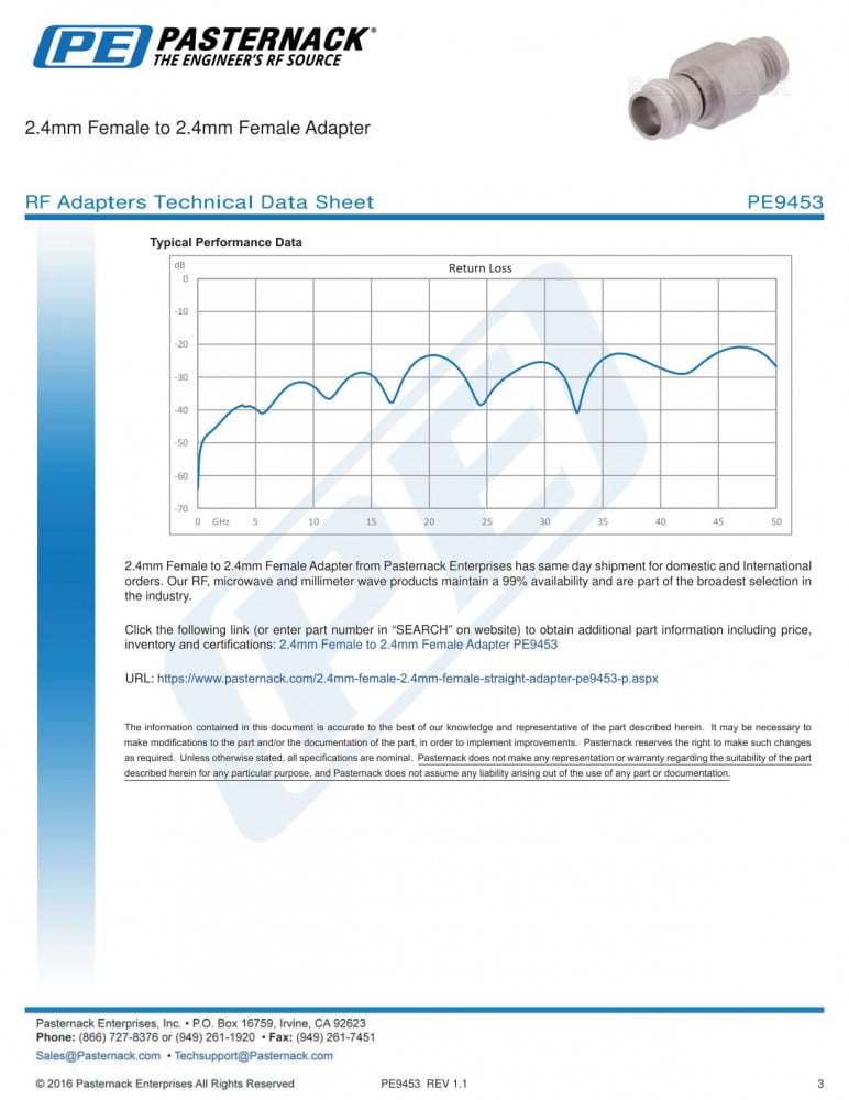 PE9453 technical document page 3
