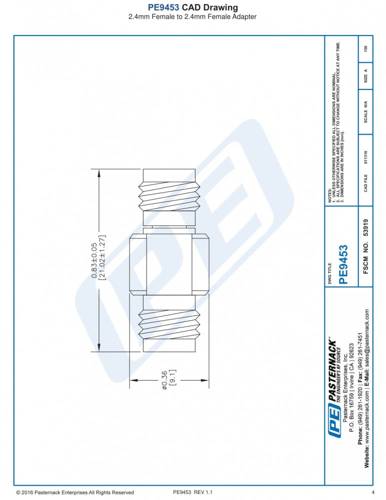 PE9453 technical document page 4