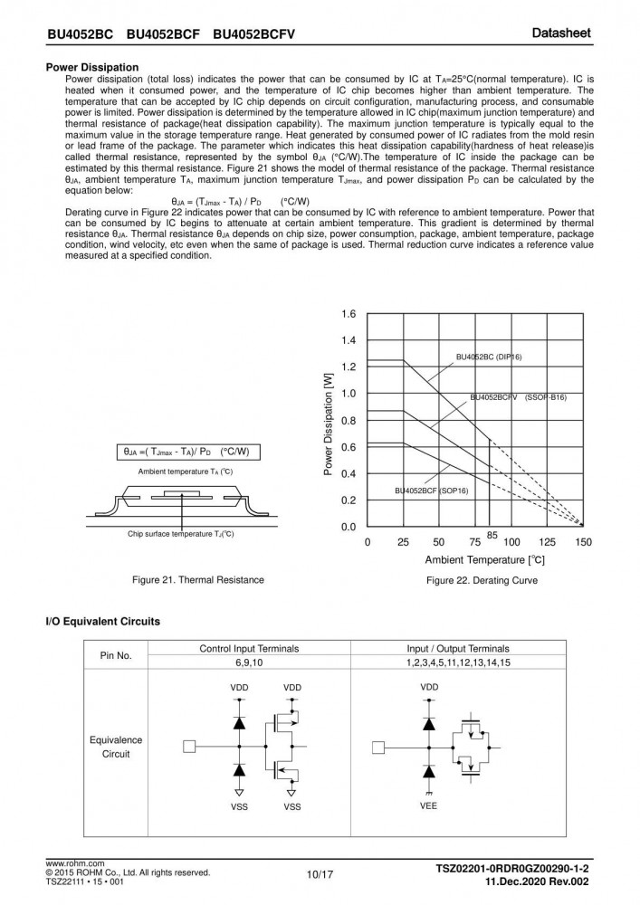 BU4052BCFV-E2 datasheet page 10