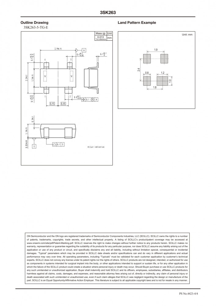 3SK263 technical document page 4
