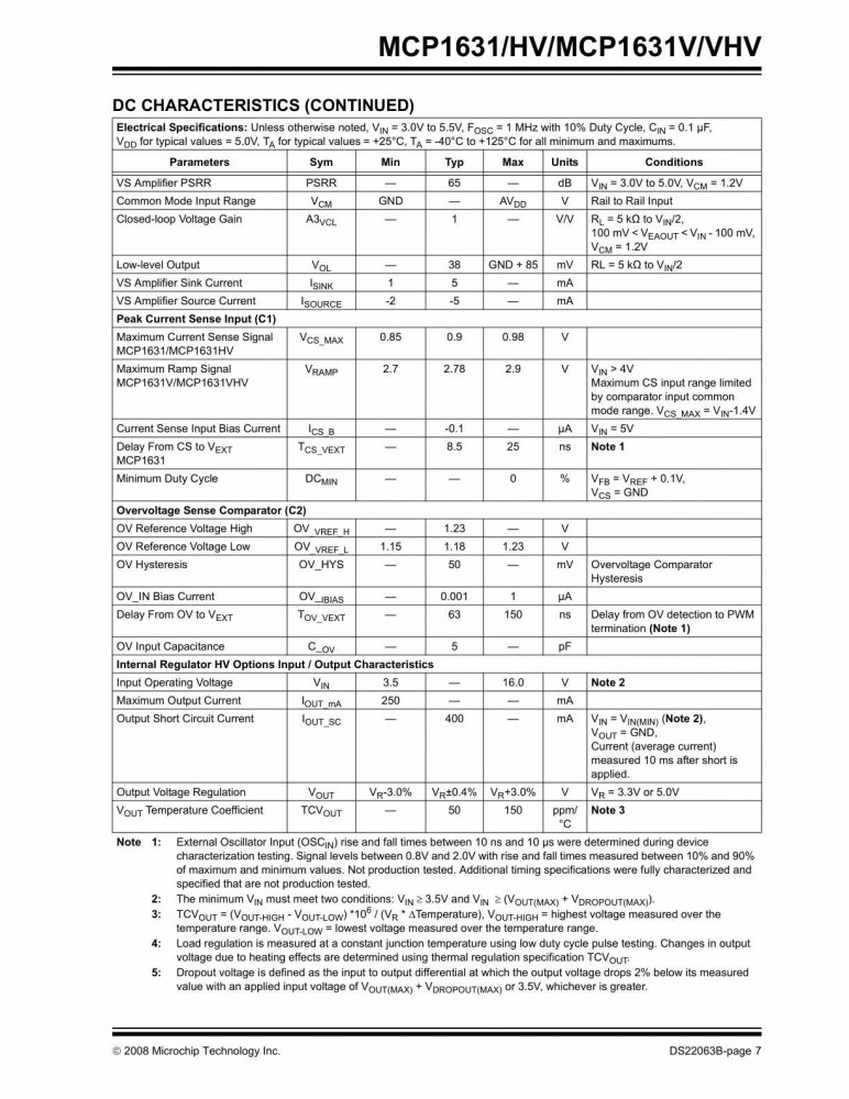 MCP1631 document page 7