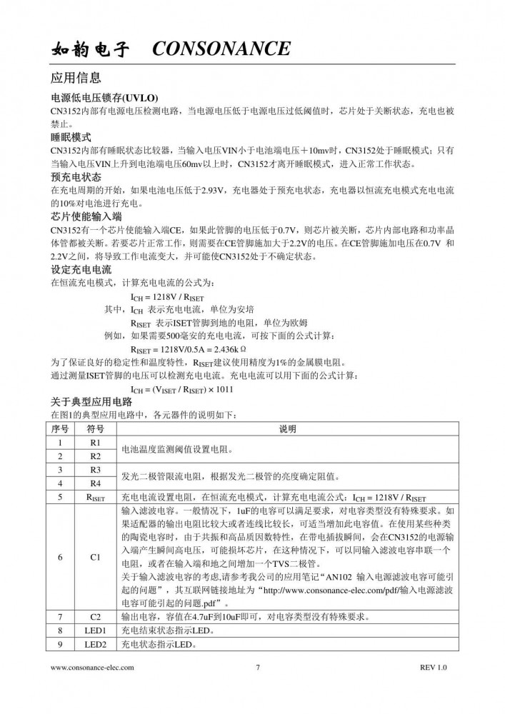 CN3152 datasheet page 7
