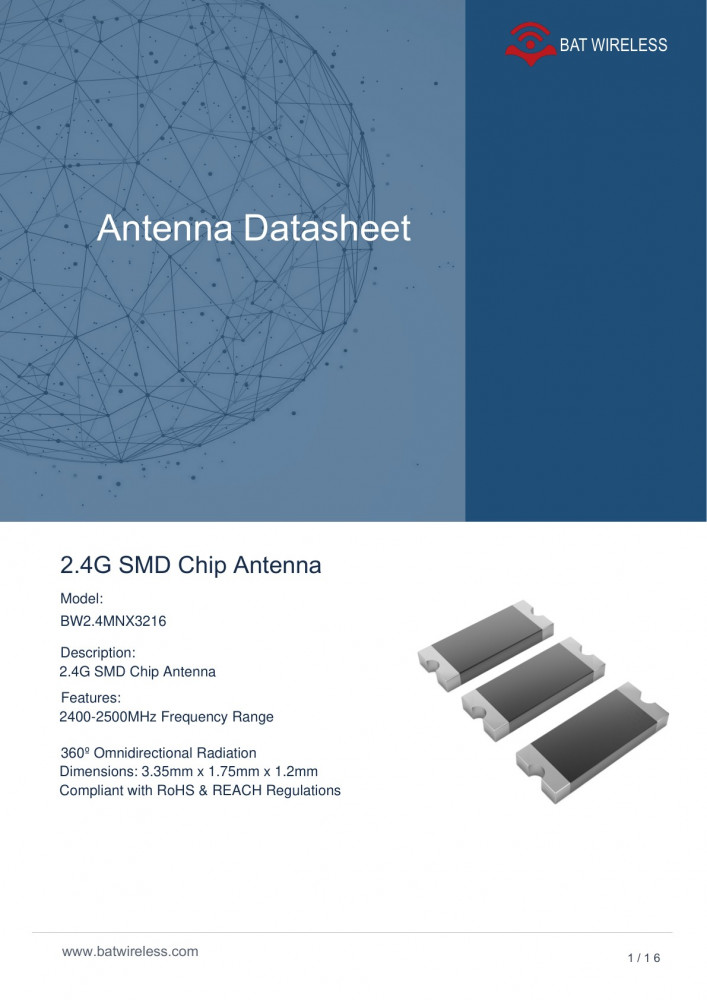 BW2.4MNX3216 datasheet page 1